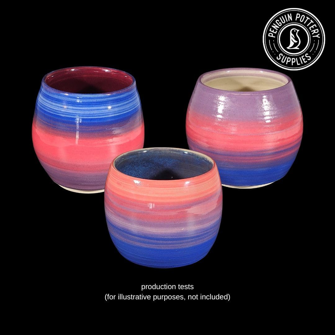 Penguin Pottery White Underglaze for Ceramics - Ceramics Underglaze Cone 04 - Cone 6 - Pottery Underglaze Paint Colors for Clay, Bisque - Under Glaze for Pottery Low Fire - Mid Fire (4 fl oz | 118 ml)