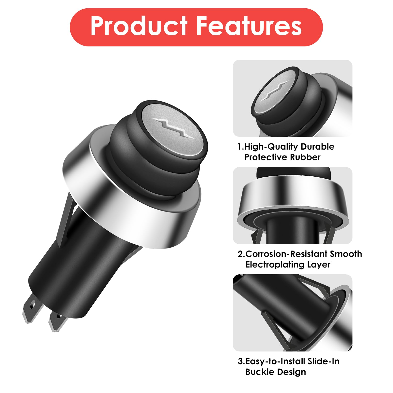 Senshare Grill Igniter Replacement for Weber 66220 Igniter Button Switch, Compatible with Weber Spirit 2 Grill Parts & Weber GS4 Grill Parts, Fits Spirit II Gas Grills E210 E310 S210 S310, 1 Pack