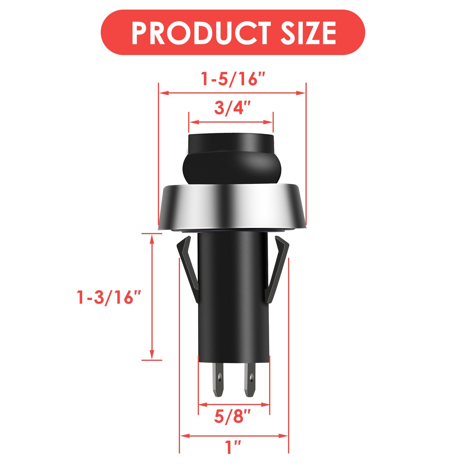 Senshare Grill Igniter Replacement for Weber 66220 Igniter Button Switch, Compatible with Weber Spirit 2 Grill Parts & Weber GS4 Grill Parts, Fits Spirit II Gas Grills E210 E310 S210 S310, 1 Pack