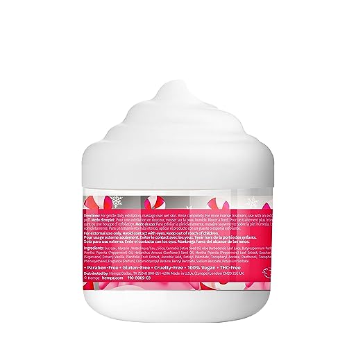 Hempz Limited Edition Candy Cane Lane Exfoliating Body Scrub (4 Oz) – Yummy Holiday Scented Sugar Body Scrub for Shower & Bath, Cozy Candy Cane Scented Sugar Scrub Exfoliant for Women & Men