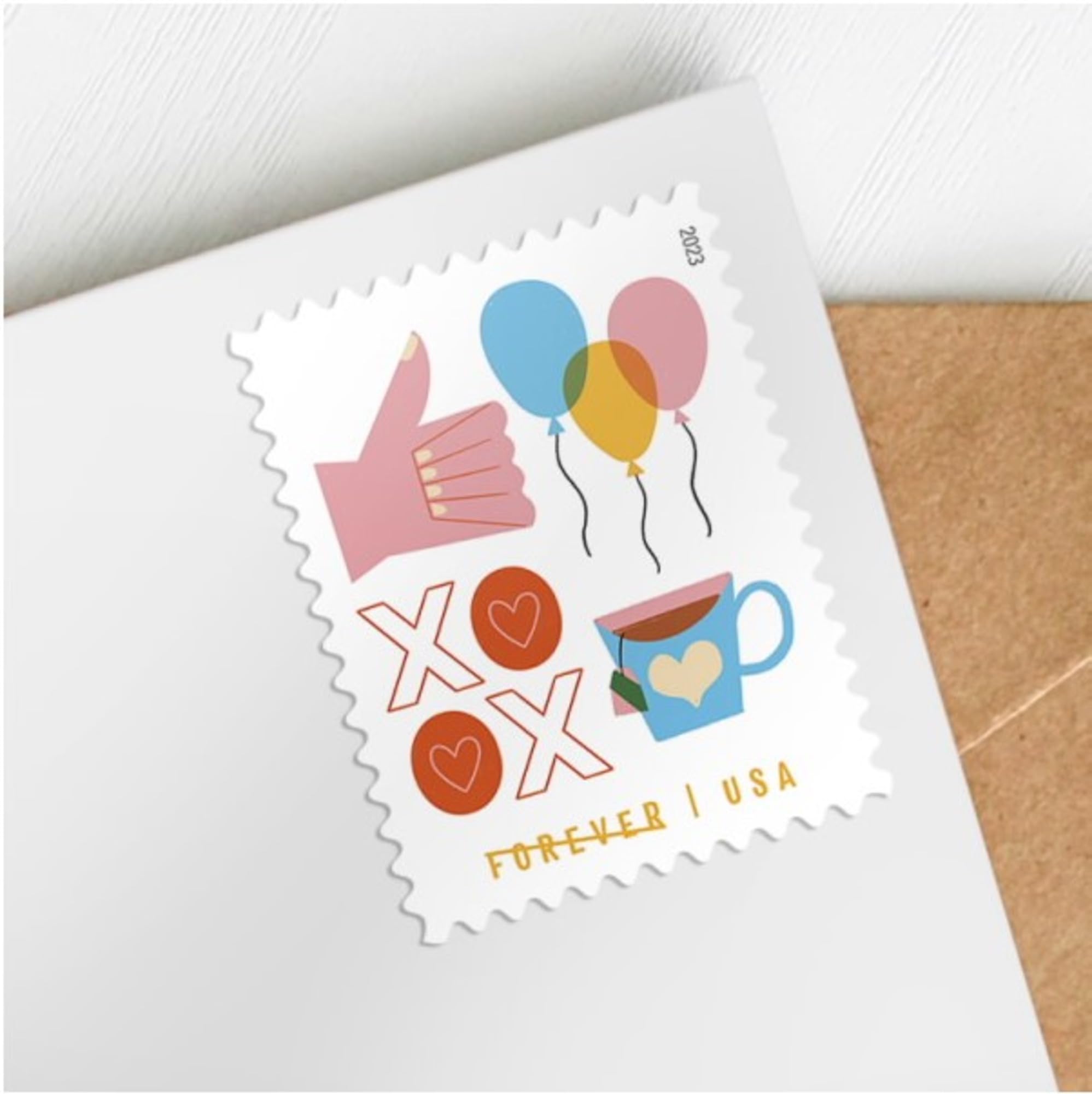 Thinking of You (2 Sheets of 20) First-Class Mail Forever Postage Stamps 2023 Scott 5803-5807