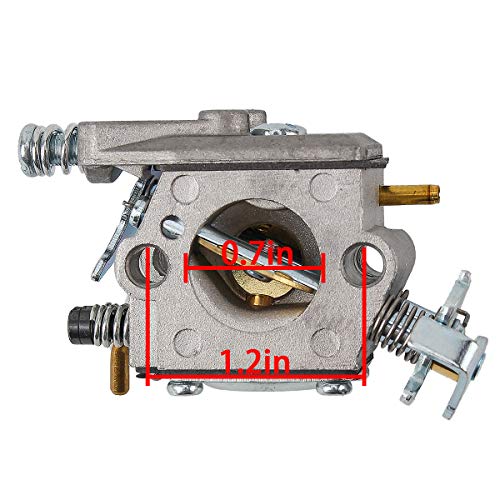 AUTOKAY 545081885 Carburetor Fits for Walbro W-20 WT-324 WT-624 Carb Carby Craftsman Poulan Sears with Fuel Filter Spark Plug