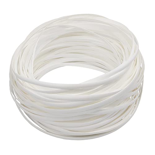 RNY Plastic Rattan Synthetic Wicker Repair Material for Knit and Chair Table Basket (White, 45), 45 ft