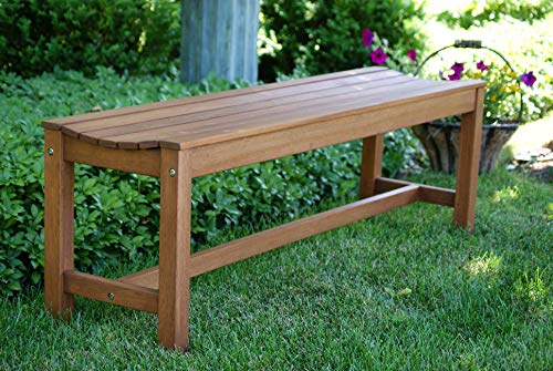Outdoor Interiors 60404 3 Person Backless Eucalyptus Bench