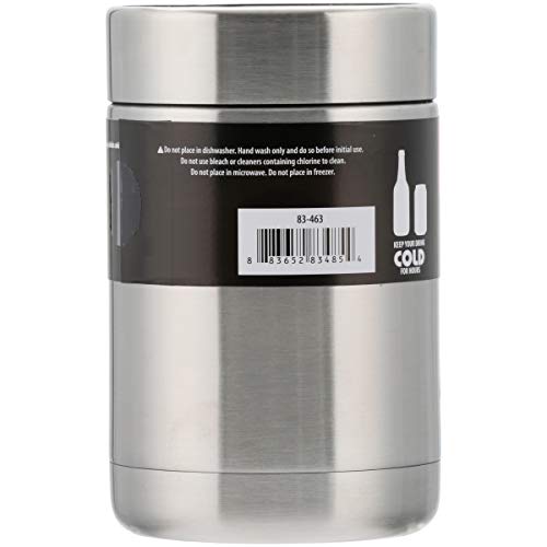 Ozark Trail 12 Ounce Double Wall Can Cooler Cup, Silver Top - 2 Pack