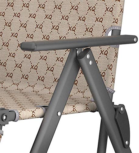 ガードレール Recliners Folding Portable Ultralight Single Garden Loungers Recliners 10 Positions Adjustable Sun Lounger Chair