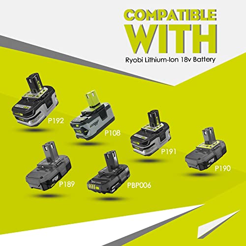 Ecarke for Power Wheels Adaptor for Ryobi 18V One+ P108 P107 P102 Battery Dock Power Connector RC Toy & Car,e-Bike 12 Gauge Robotics (with Wire Terminals)