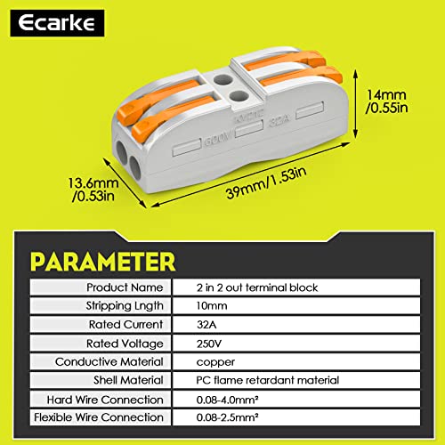 Ecarke for Power Wheels Adaptor for Ryobi 18V One+ P108 P107 P102 Battery Dock Power Connector RC Toy & Car,e-Bike 12 Gauge Robotics (with Wire Terminals)