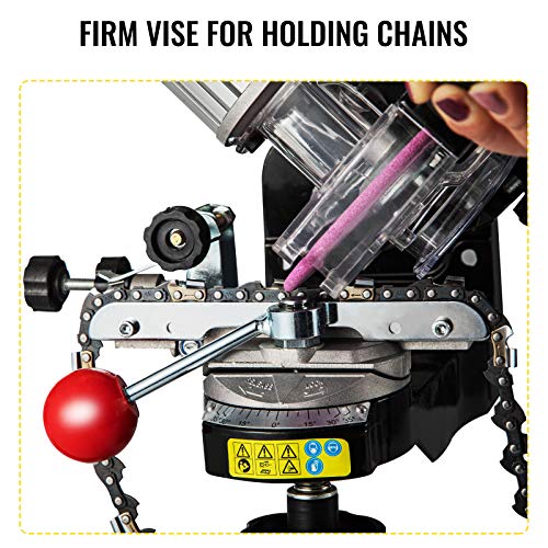 Mophorn Chainsaw Sharpener 230W, Professional Multi-Angle Adjustable Chain Grinder 3000RPM, Electric Chainsaw Blade Sharpener for 1/4" to 2/5" Chains