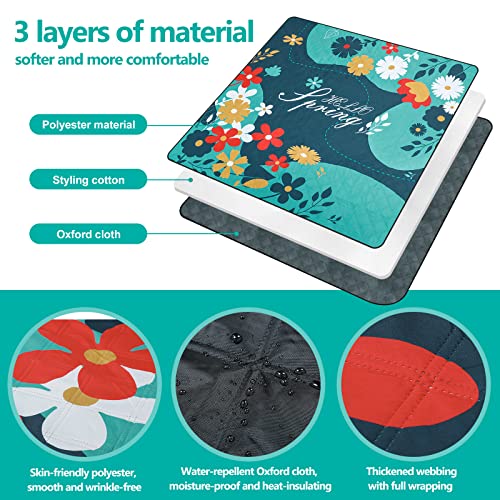 Homde Picnic Blanket 79"x79" Beach Blanket Waterproof Sandproof for Outdoor Beach Camping Hiking Travel Machine Washable Colorful Garden