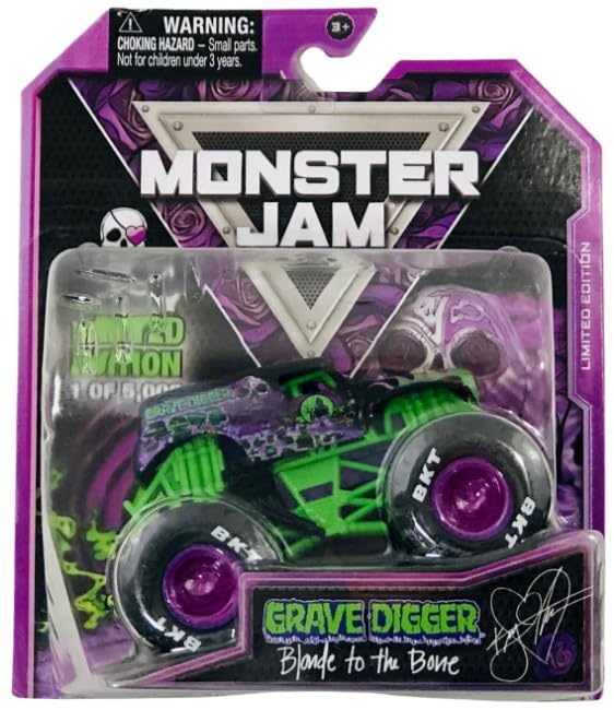 Monster Jam 1 of 5000 Monster Truck, Collector Die-Cast Vehicle, 1:64 Scale for Kids Ages 3 and up (Blonde to The Bone Krysten Anderson)