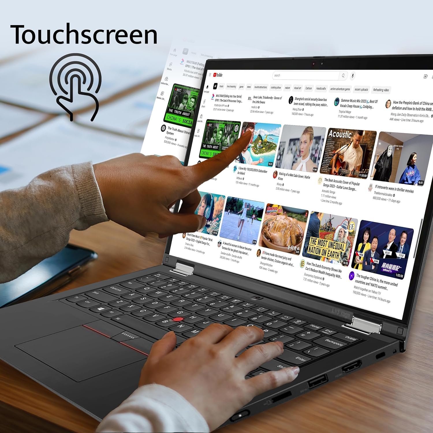 Lenovo ThinkPad L13 Yoga Business 2-in-1 Laptop, 13.3" FHD Touchscreen Display, 11th Gen Intel Core i7, 16GB RAM, 512GB PCIe M.2 SSD, 3-Yr Warranty, Wecam, FP Reader, Wi-Fi 6, Windows 11 Pro, Black
