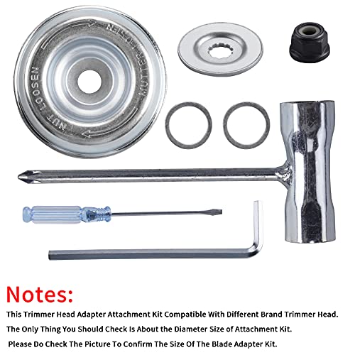PLUMIA Gardening Machine Lawnmower Blade Adapter Kit, Maintenance Washer Kit Compatible with Stihl String Trimmers Brush Cutter