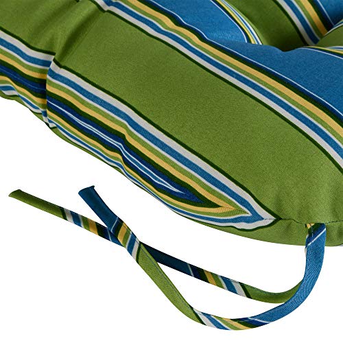 South Pine Porch Cayman Stripe Seat/Back Chair Cushion, 1 Count (Pack of 1)