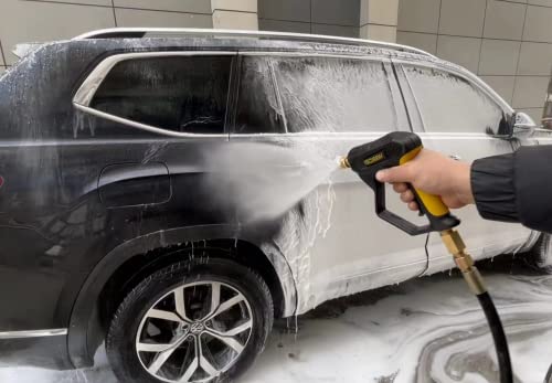 GDHXW X-887 High Pressure Washer Gun Snow Foam Lance Cannon Foam Blaster 2 Adapter 7 Pressure Washer Nozzles,for Car Washing