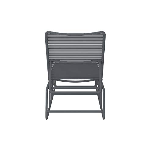 CosmoLiving by Cosmopolitan Nyla Chaise Lounger, Charcoal