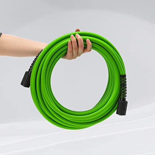 PWACCS Pressure Washer Hose for Power Washer β 3600 PSI Kink Resistant Pressure Washing Extension Hose 50 FT x 1/4" β Universal Electric Power Wash Hose for Replacement β Compatible with M22 Fittings