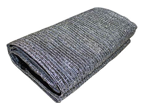 Jesasy 70% 10 ft x 14 ft Aluminet Shade Cloth Panels with Grommets