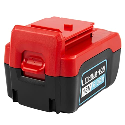 [1-Pack] High-Output 6000mAh [Lithium-Ion Type] 18V PC18B Battery for Porter Cable 18-Volt Battery PC18B PC18BL PCC489N PC18BLEX, Only Can Charged with Charger PCXMVC PCLMVC (Not PCMVC)