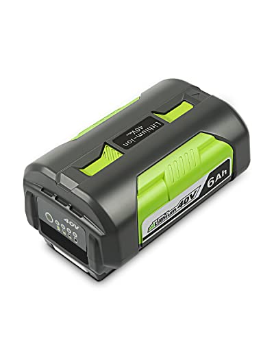 Amityke 6.0Ah 40V Battery Replacement for Ryobi 40V Battery OP4040 OP4026 OP4030 OP4050 OP4060Aļ¼Compatible with Ryobi 40-Volt Battery Power Tools