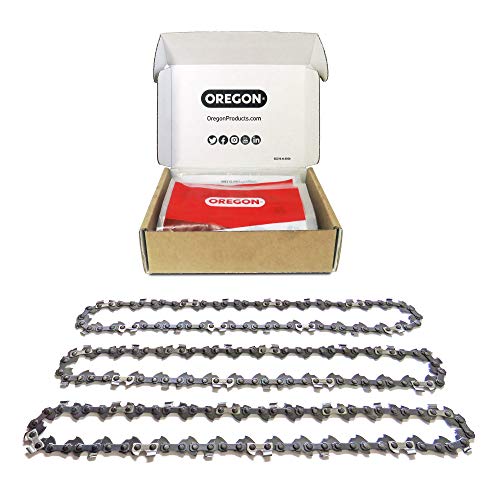 Oregon S52 AdvanceCut Chainsaw Chain for 14-Inch Bar – 52 Drive Links, Replacement Low-Kickback Chainsaw Blade, .050 Inch Gauge, 3/8 Inch Pitch, fits Poulan, Ryobi and more (S52X3)