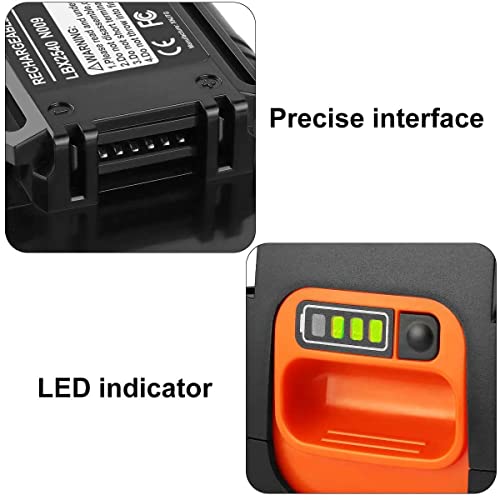 energup 40 Volt MAX Lithium 3Ah Battery for Black and Decker 40V Battery LBX2040 LBXR36 LBXR2036 LST540 LCS1240 LBX1540 LST136W for Black+Decker 40V Lithium Battery