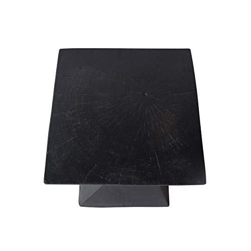 Christopher Knight Home Kajsa Outdoor Lightweight Concrete Accent Table, Black