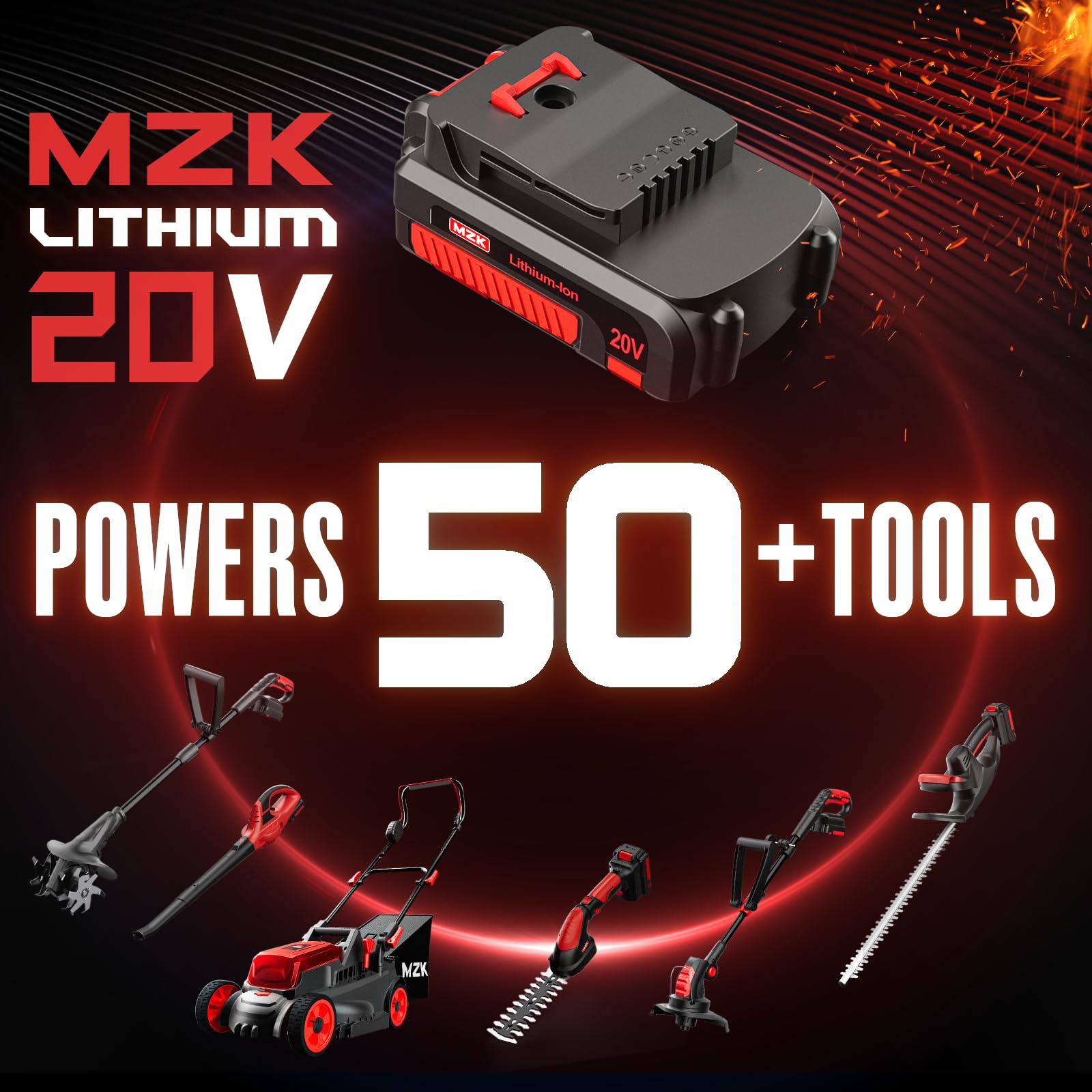 MZK 20V Brushless Leaf Blower, 600CFM Blower Cordless with 4.0Ah Battery and Fast Charger, Lightweight Blower for Lawn Care, Yard, Driveway