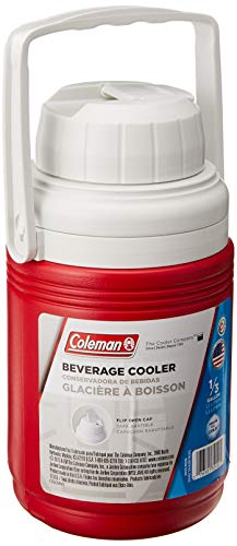Coleman Beverage Cooler, Red, 1/3 Gallon