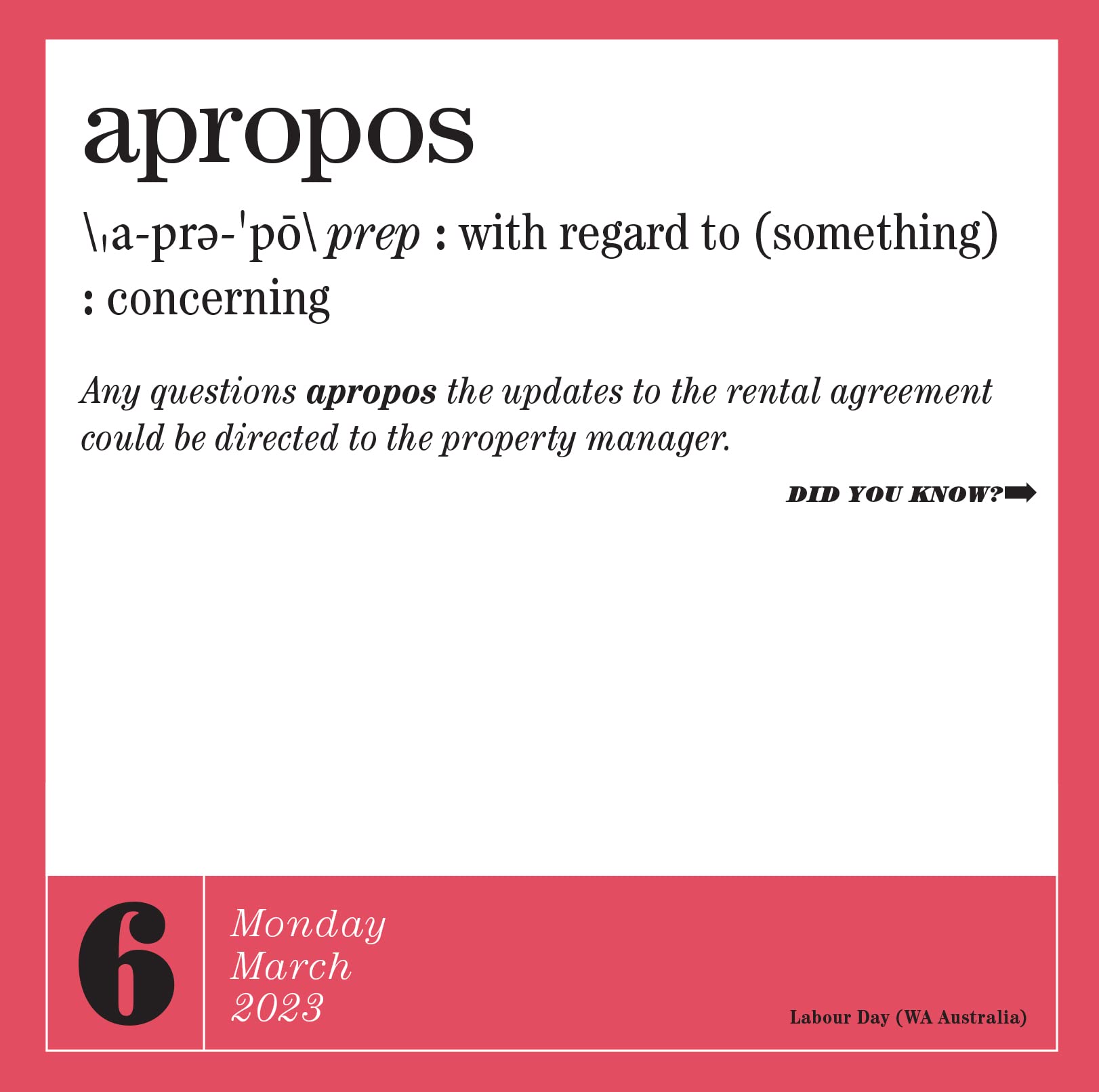 365 New Words-A-Year Page-A-Day Calendar 2023: From the Editors of Merriam-Webster