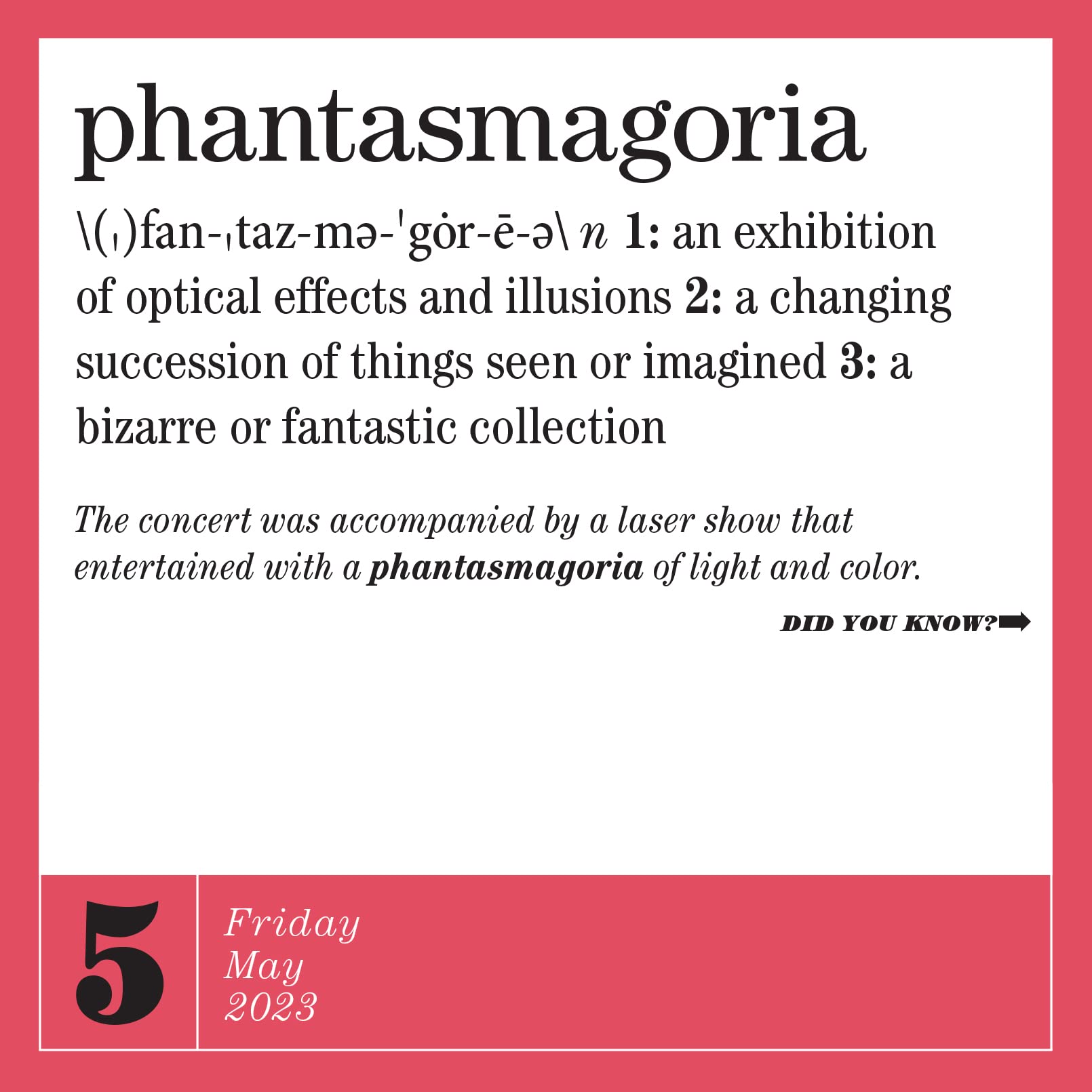 365 New Words-A-Year Page-A-Day Calendar 2023: From the Editors of Merriam-Webster