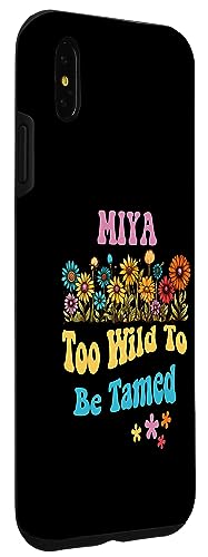 iPhone XS Max MIYA Name Cute Retro Girls Wildflower MIYA Name Case