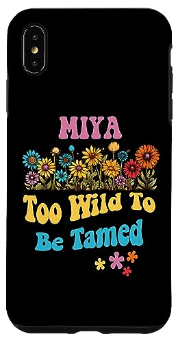 iPhone XS Max MIYA Name Cute Retro Girls Wildflower MIYA Name Case