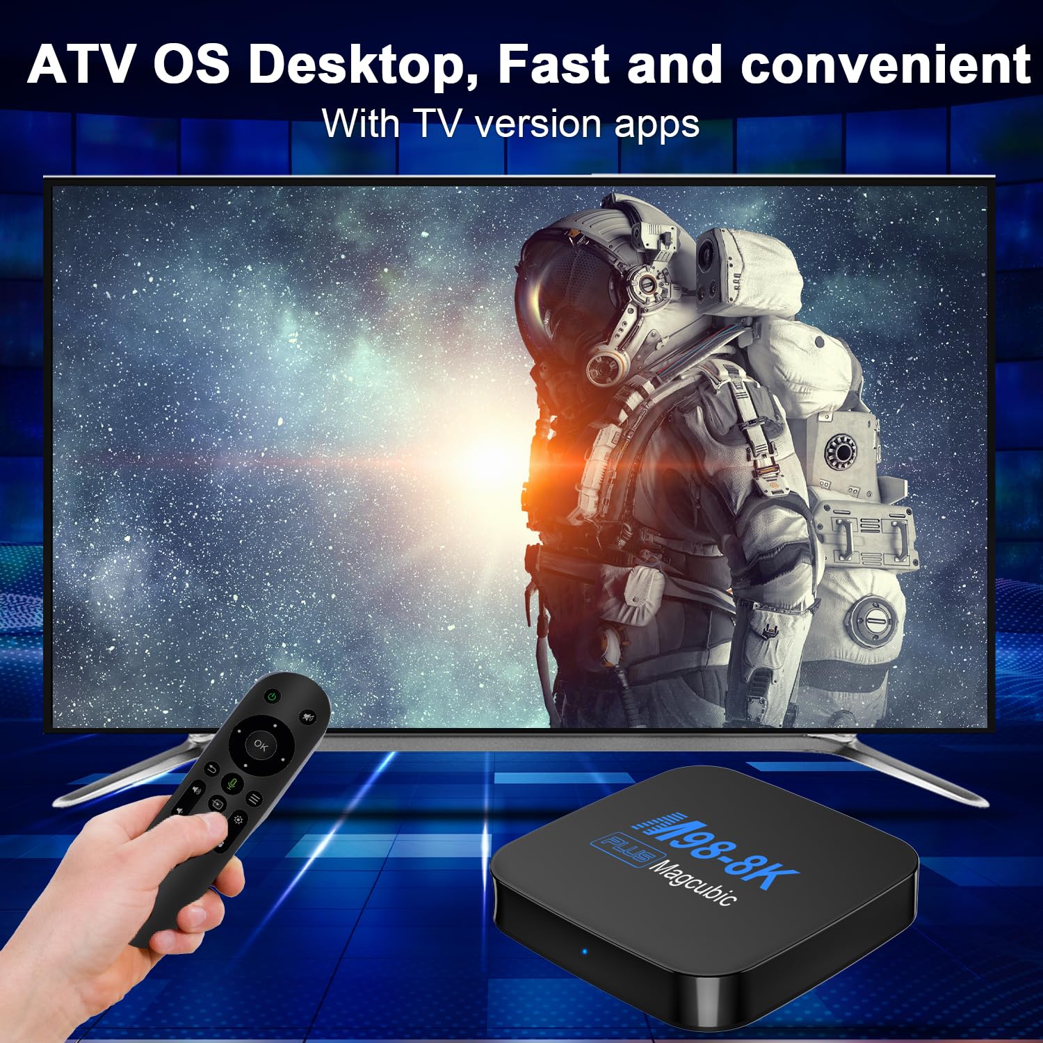 Android 13.0 TV Box, Support 8K Android Box 4GB RAM 64GB ROM H618 cortex-A53 Smart TV Box 2.4G/5G Dual Band with BT 5.0 3D/HDR10, 4K Ultra HD with Remote Control