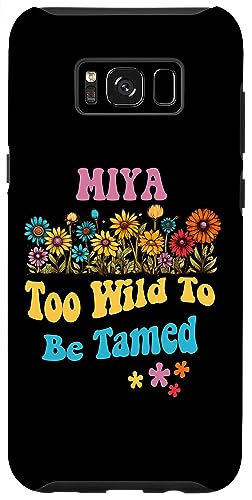 Galaxy S8+ MIYA Name Cute Retro Girls Wildflower MIYA Name Case
