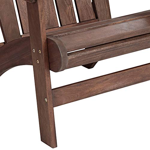 Teal Island Designs Dylan Dark Wood Outdoor Adirondack Chair