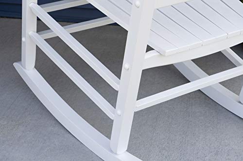 Woodlawn&Home, 100019, Mission Style Rocking Chair, White