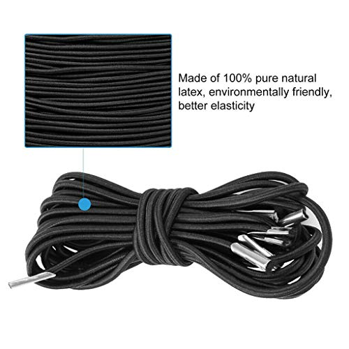 Universal Replacement Cords for Zero Gravity Chair 4 PCS Replacement Lace Cords (8 Cords(4 Longs + 4 Shorts), Black)