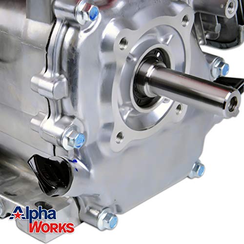 AlphaWorks Gas Engine 7HP Motor Horizontal 4 Stroke OHV Recoil Start 3600RPM 8.85Ft-Lbs/12Nm Torque 3/4"x2.43β Shaft 3/16" Keyway 5/16β-24 UNF End Tapped Go Kart Log Splitter EPA/CARB Certified