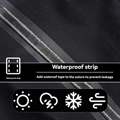 Wnanan Trimmer Engine Cover - Heavy Duty Waterproof Cover,Fits Weed Eater Edger,Pole Saw,Brush Cutters and Hedge, Weed Eater Covers,3 Pack,Black
