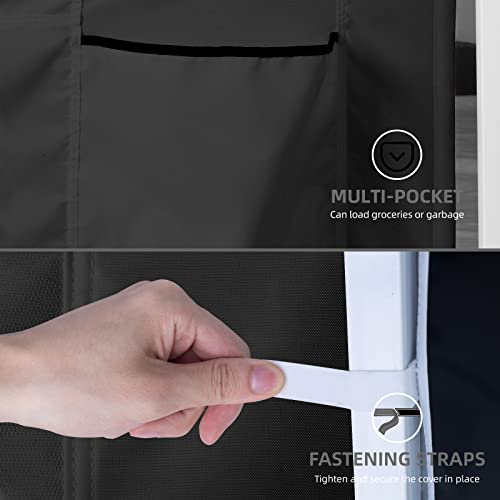MordenApe Sunshade Sidewall with Storage Net Bag for 10x10 Pop Up Canopy, Instant Canopy SunWall (Fit 10x10 Canopy, Black)
