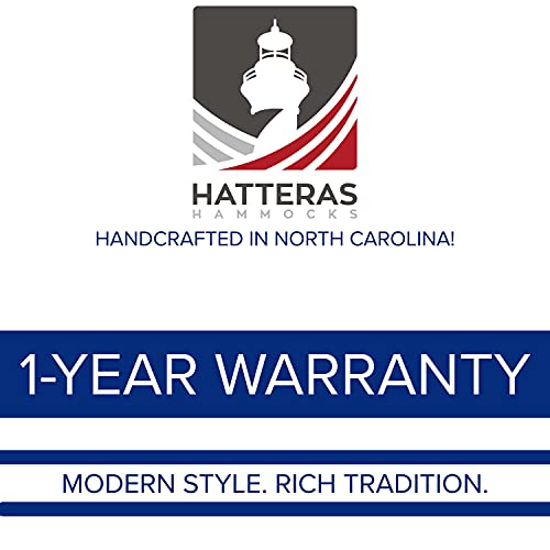 Hatteras Hammocks Cabana Black Deluxe Sunbrella Cushion Swing, Handcrafted in The Carolinas, Accommodates Two People with an 450 Pound Weight Capacity