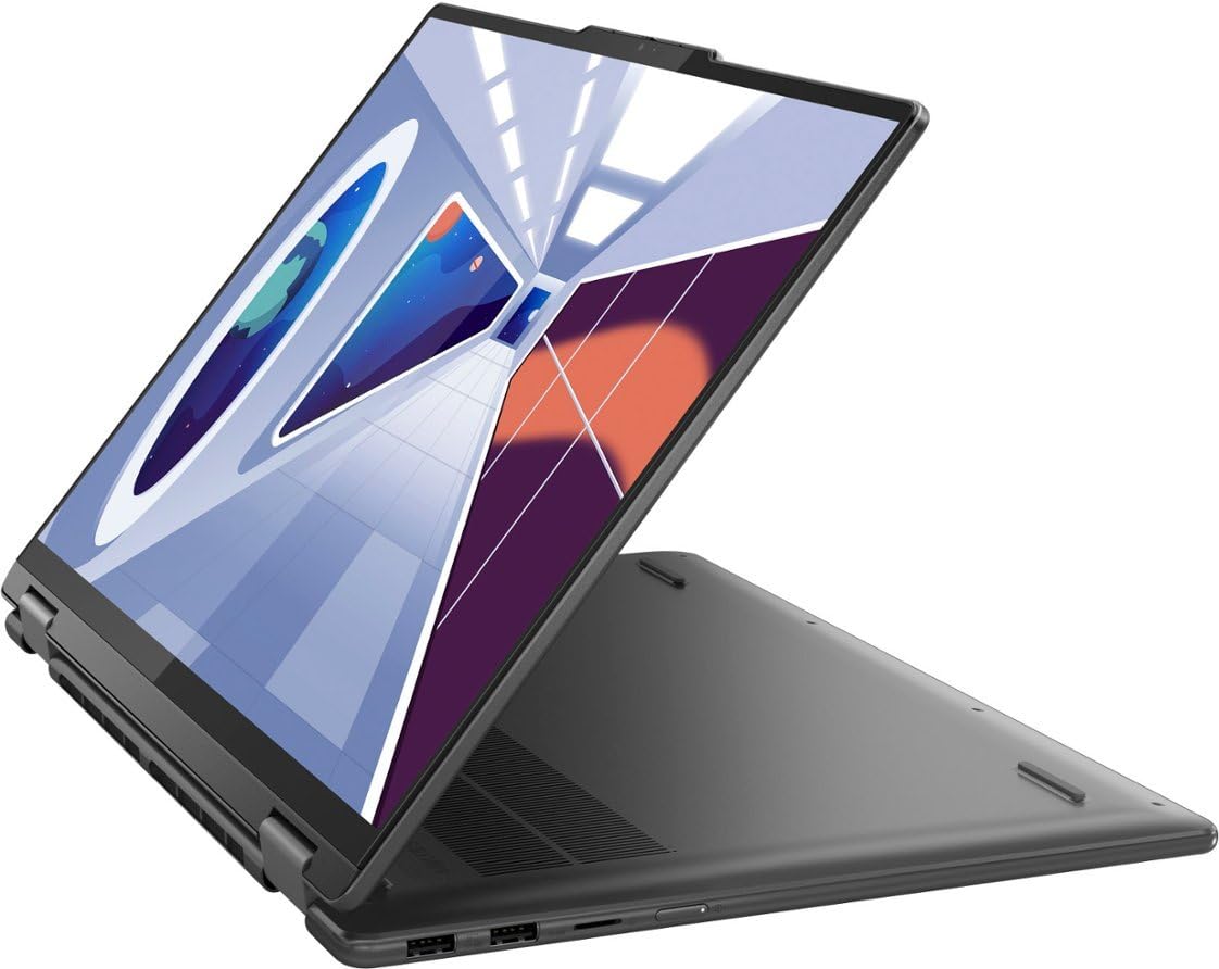 Lenovo Yoga 7i 16" WUXGA 2 in 1 Touch-Screen Laptop, Intel Core i5-1335U Processor, 8GB Memory 1TB SSD, Intel Iris Xe Graphics, Backlit KB, Fingerprint, WiFi 6E, Win11, Storm Grey, W/GaLiMu