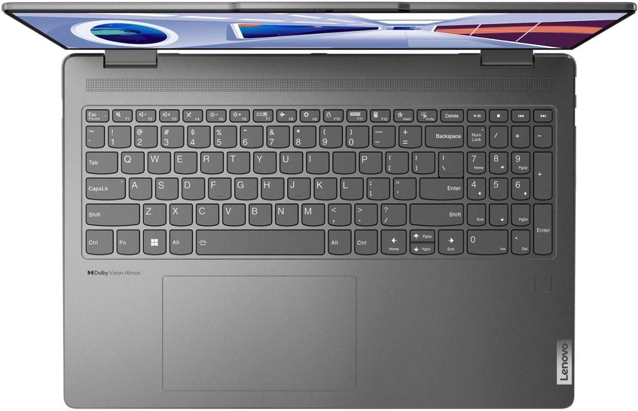 Lenovo Yoga 7i 16" WUXGA 2 in 1 Touch-Screen Laptop, Intel Core i5-1335U Processor, 8GB Memory 1TB SSD, Intel Iris Xe Graphics, Backlit KB, Fingerprint, WiFi 6E, Win11, Storm Grey, W/GaLiMu