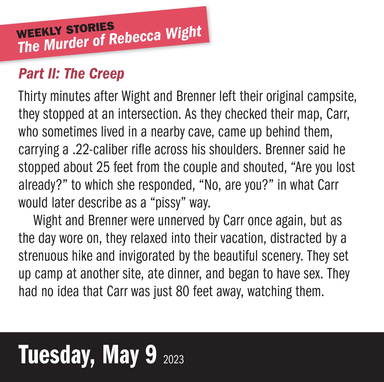 A Year of True Crime Page-A-Day Calendar 2023: Cannibal Cooks, Killer Kids, Incredible Survivors!