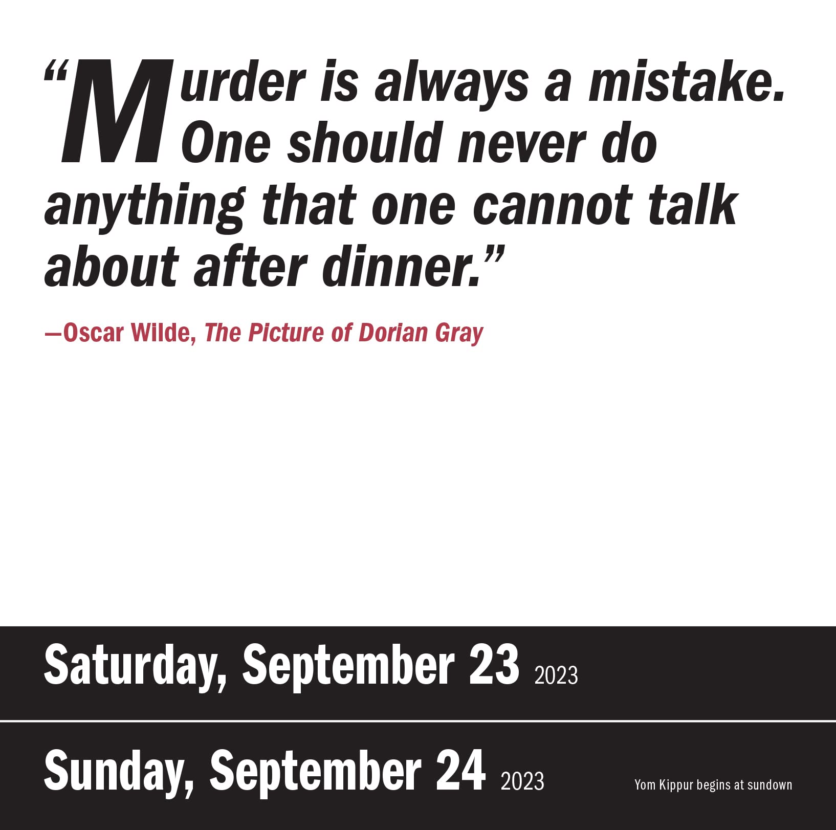 A Year of True Crime Page-A-Day Calendar 2023: Cannibal Cooks, Killer Kids, Incredible Survivors!