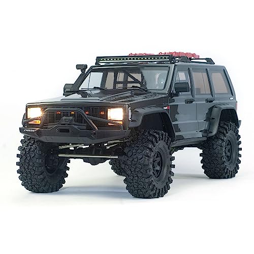 wheelfun CROSSRC 1/8 EMOX2 RC Crawler Off Road Car 4WD Remote Control Off-Road Vehicles Model All Terrain Truck 2Speed Gearbox Motor ESC Servo Remote Control(Meteorite Gray)
