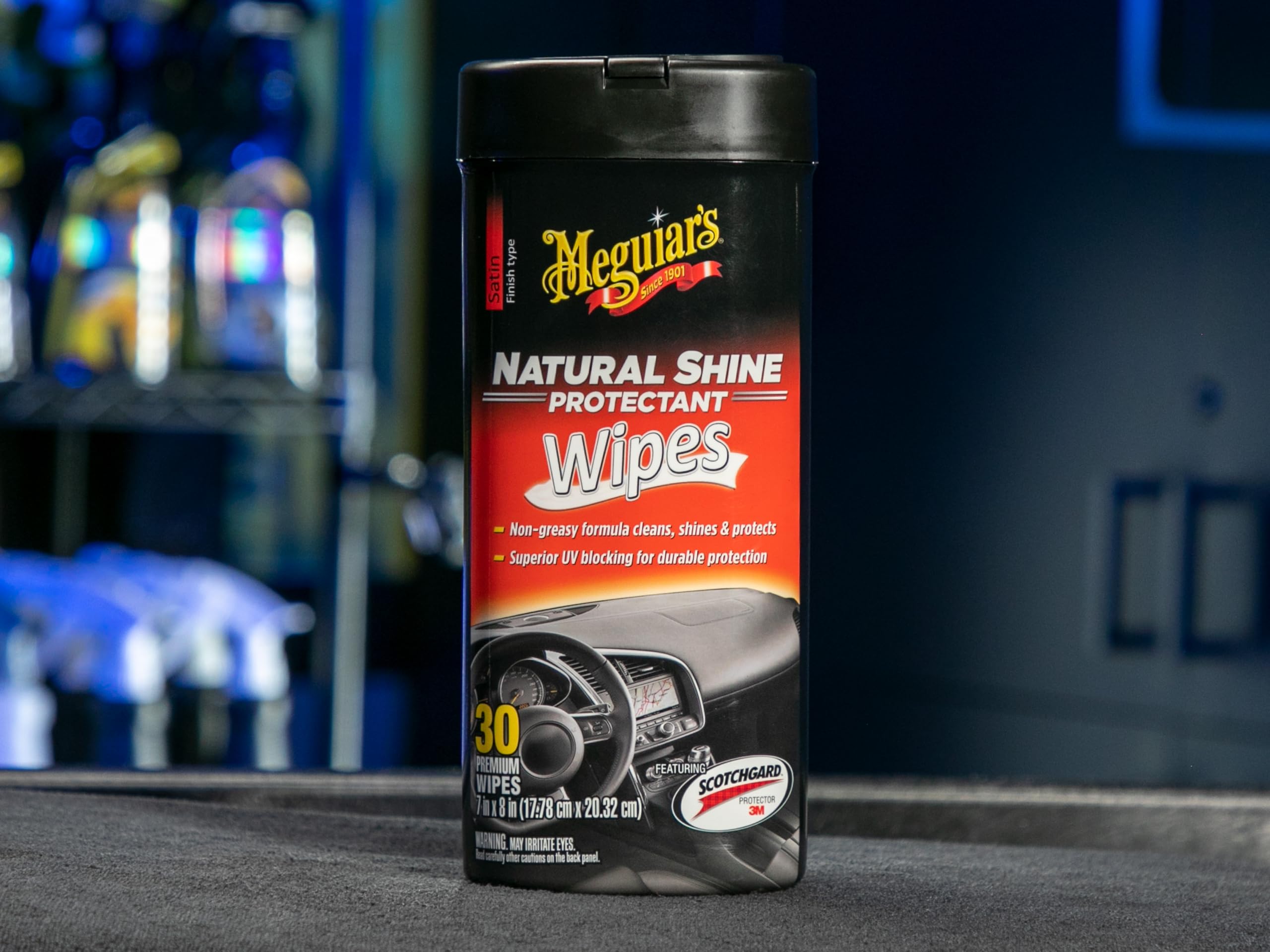 Meguiar's G4100 Natural Shine Protectant Wipes - 25 Wipes