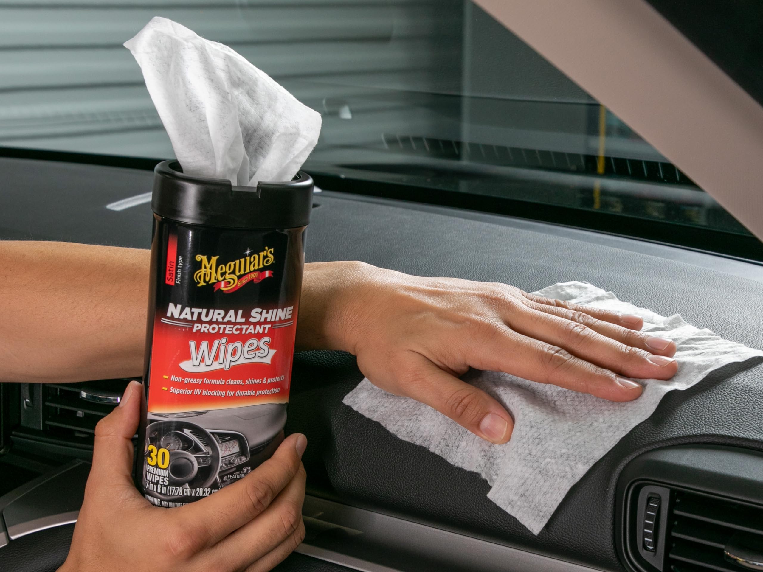Meguiar's G4100 Natural Shine Protectant Wipes - 25 Wipes