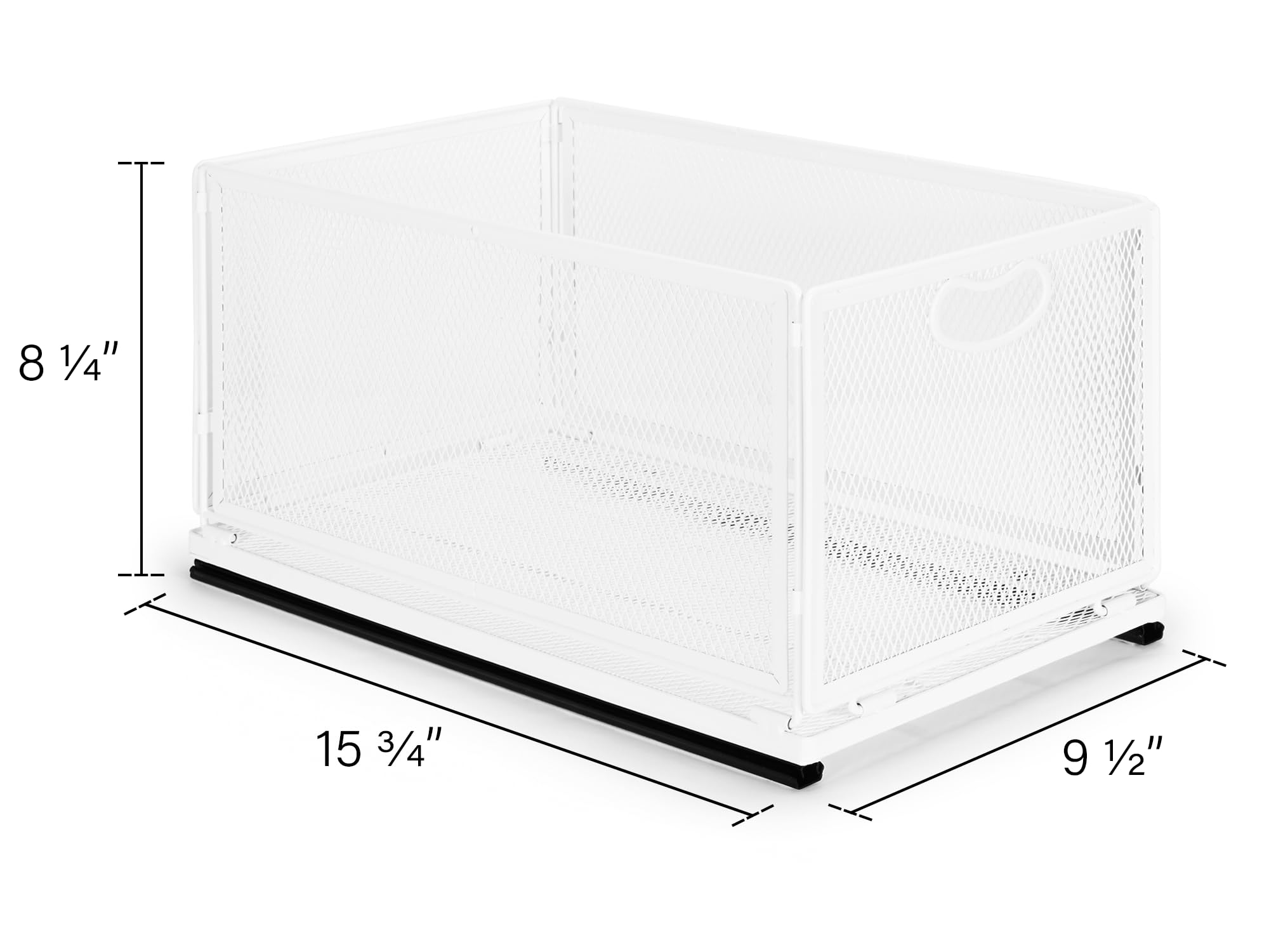 StorageWorks Pull Out Cabinet Organizer, Under Sink Organizers and Storage Rack, Slide Out Cabinet Drawers for Bathroom, Pantry, Kitchen, White